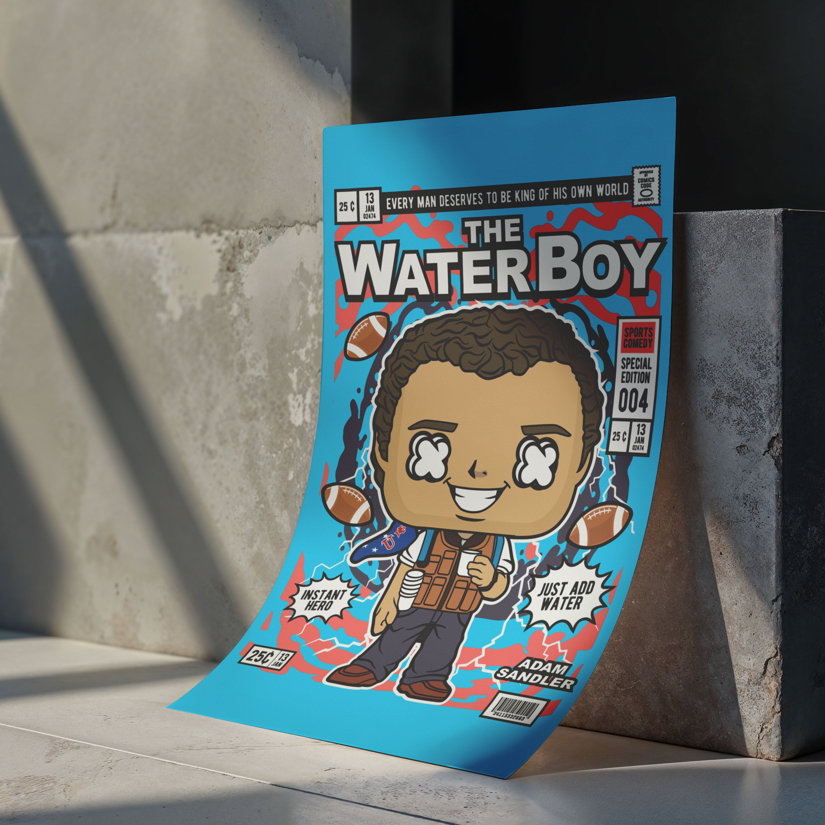 The Waterboy Pop Art Wall Decor – Retro Cartoon Comic Poster – Moshi Tu